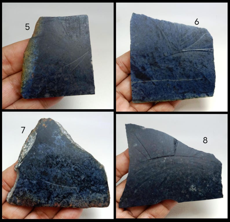 Blue Dumortierite Slab (#1-36): Raw Stone Slab for Lapidary, Jewelry ...