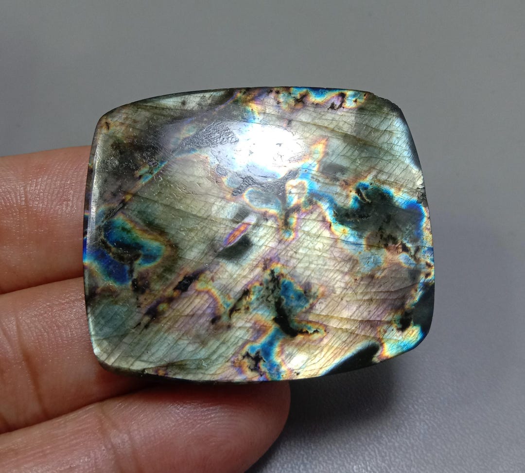 Spectrolite Cabochon Crystal Spectrolite Black Labradorite Stone ...
