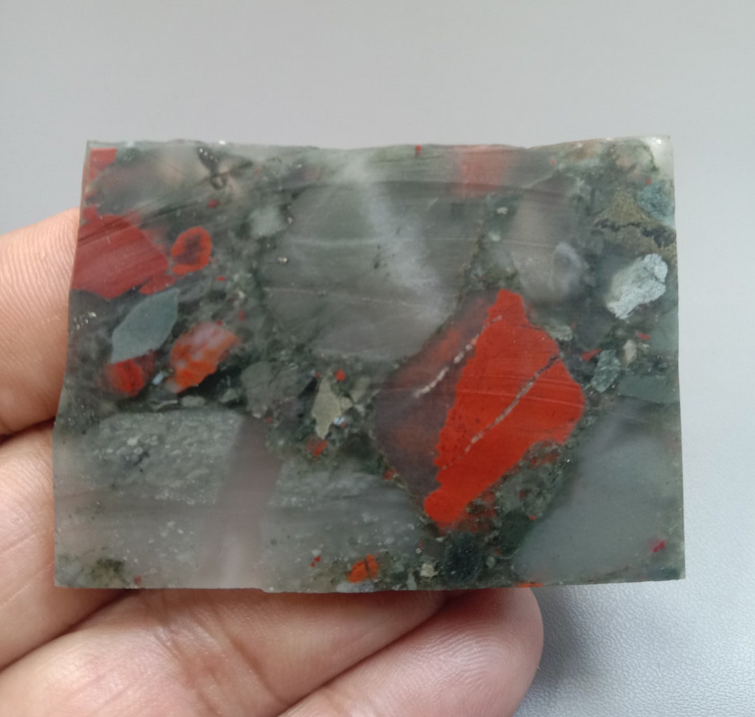 Bloodstone African Bloodstone Rough Slab Bloodstone Crystal Lapidary ...