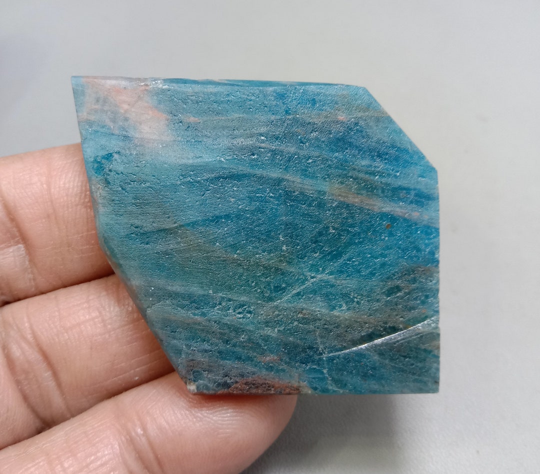 Apatite Stone of Manifestation Apatite Rough Stone Slab Raw Blue ...