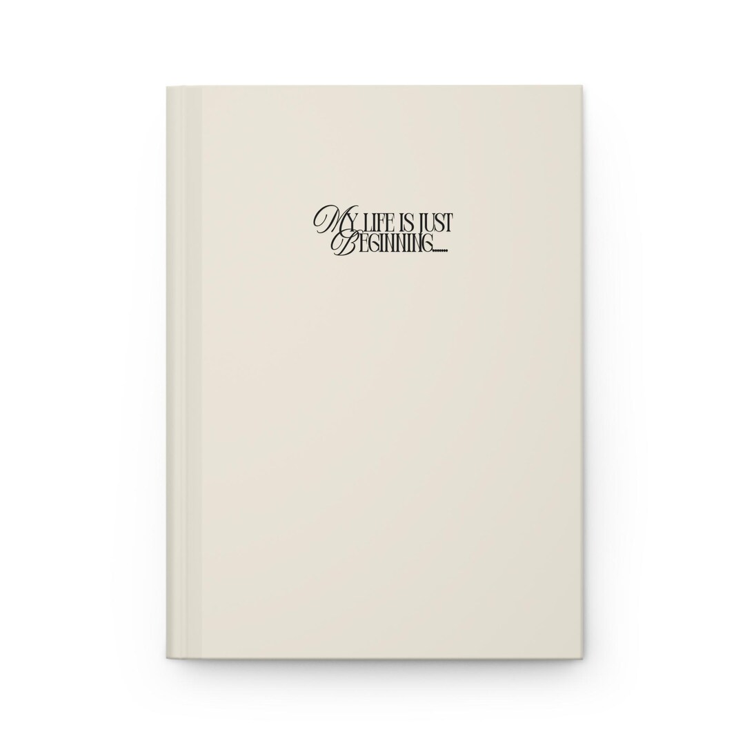 Elegant Hardcover Journal, 'life is Just Beginning' Writing Notebook - Etsy