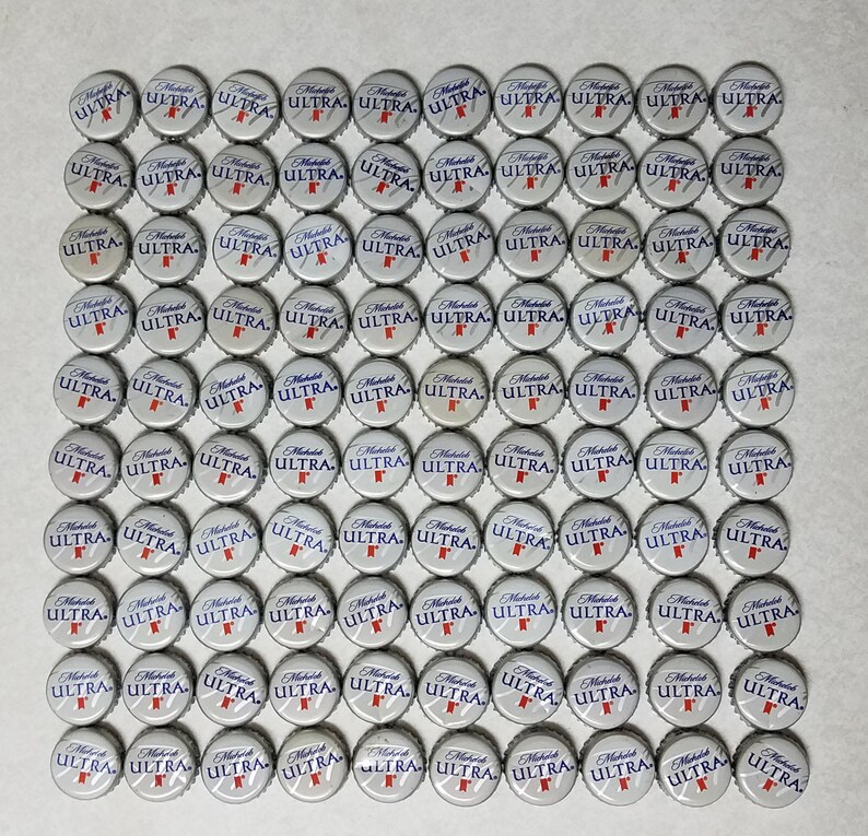 100 Qty of Michelob Ultra Bottle Caps - Etsy