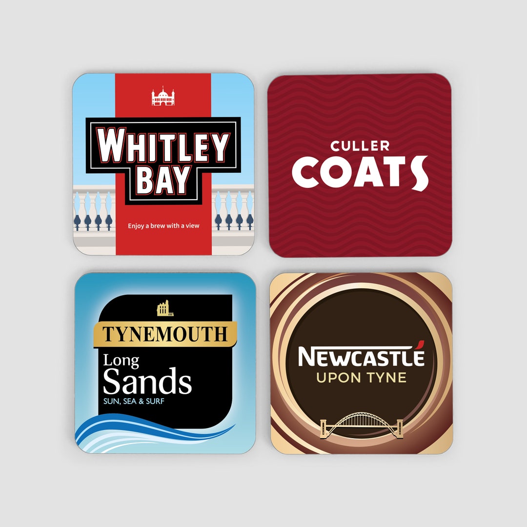 Fake Coast-ers set of 4 - Etsy UK