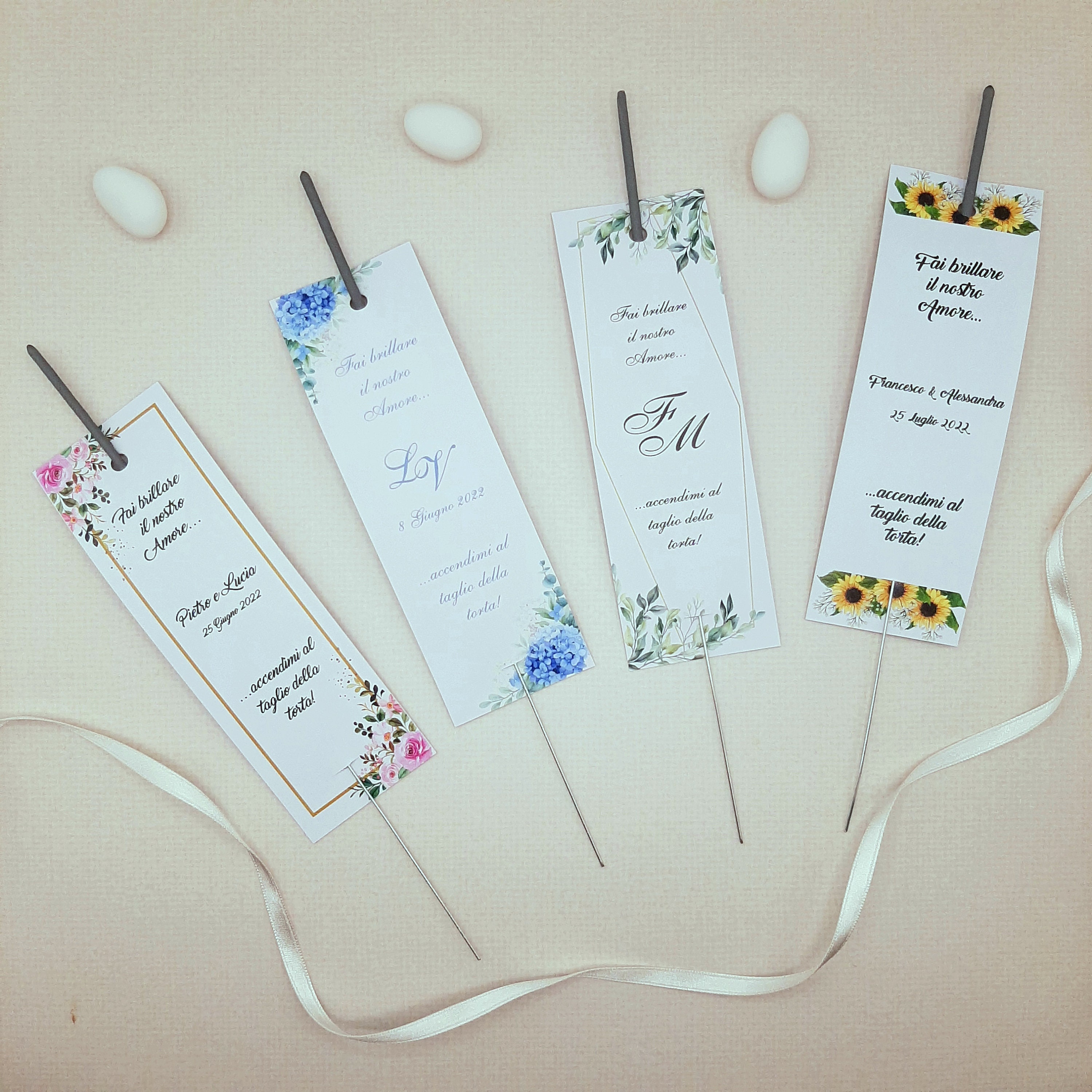 Set da 10 Fiaccole Scintillanti per Eventi Personalizzate con ...