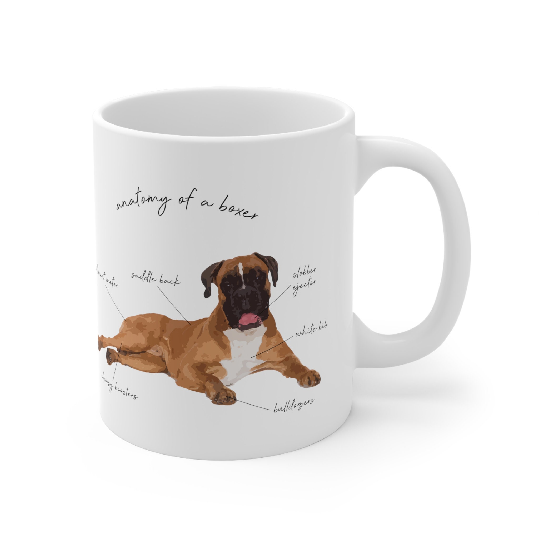 Anatomy of a Boxer Coffee Mug Made for Dog Lovers - Etsy
