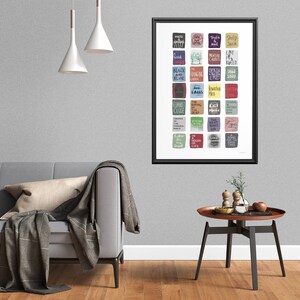 Rebus Complete Collection | Ian Rankin Book Covers Poster | Library Art ...