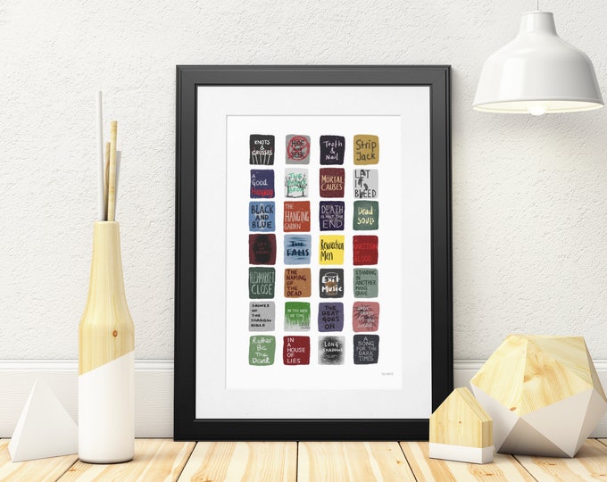 Rebus Complete Collection A3 | Ian Rankin Book Covers Poster | Library ...