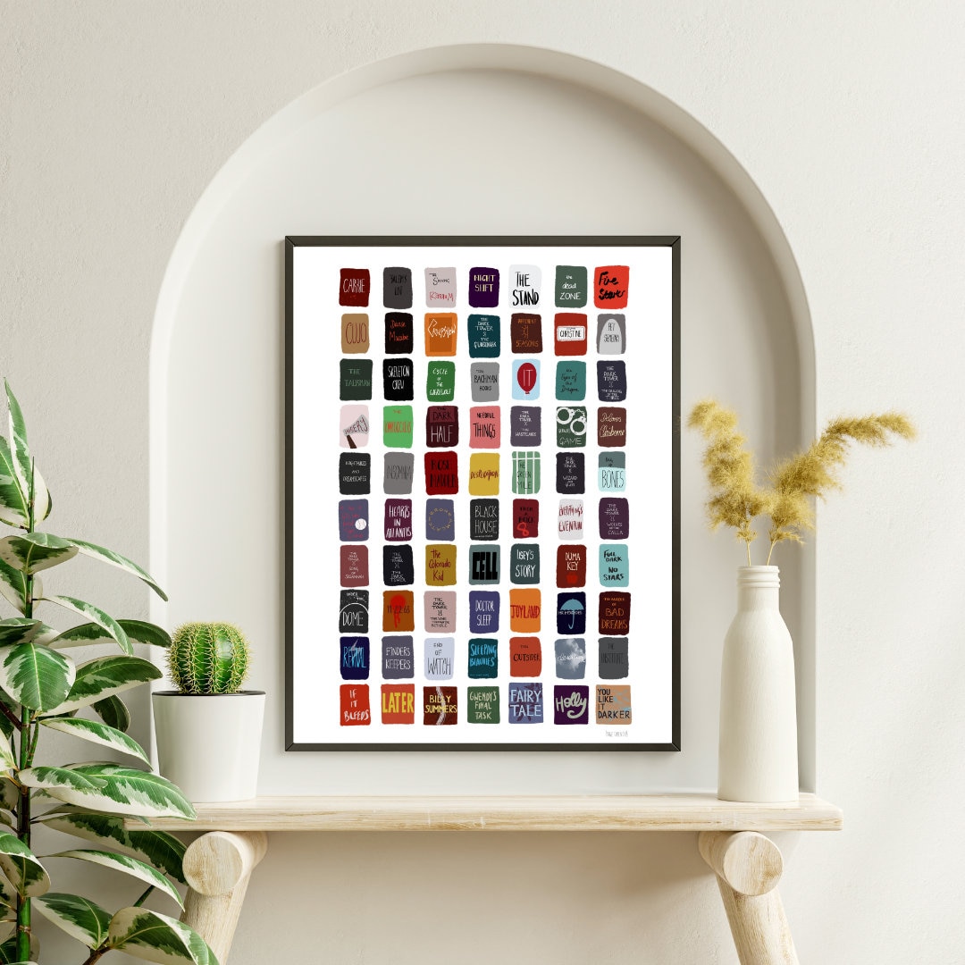 Stephen King A3 Poster | Stephen King Books | Book Covers Print ...