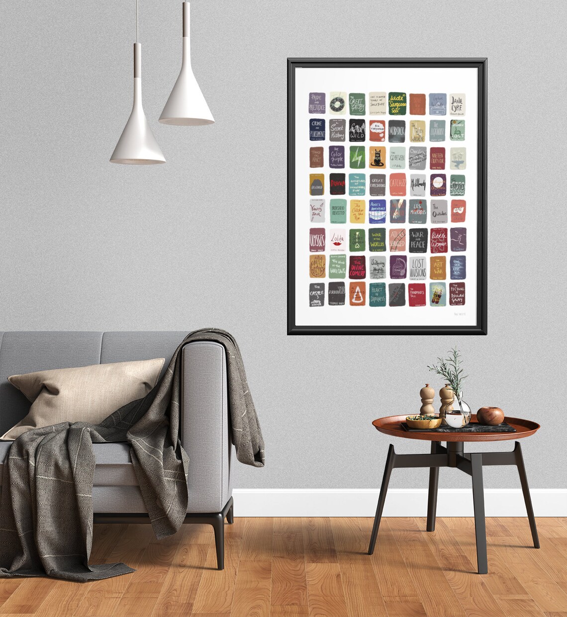 Classic Books Library Poster Book Covers Art Penguin | Etsy