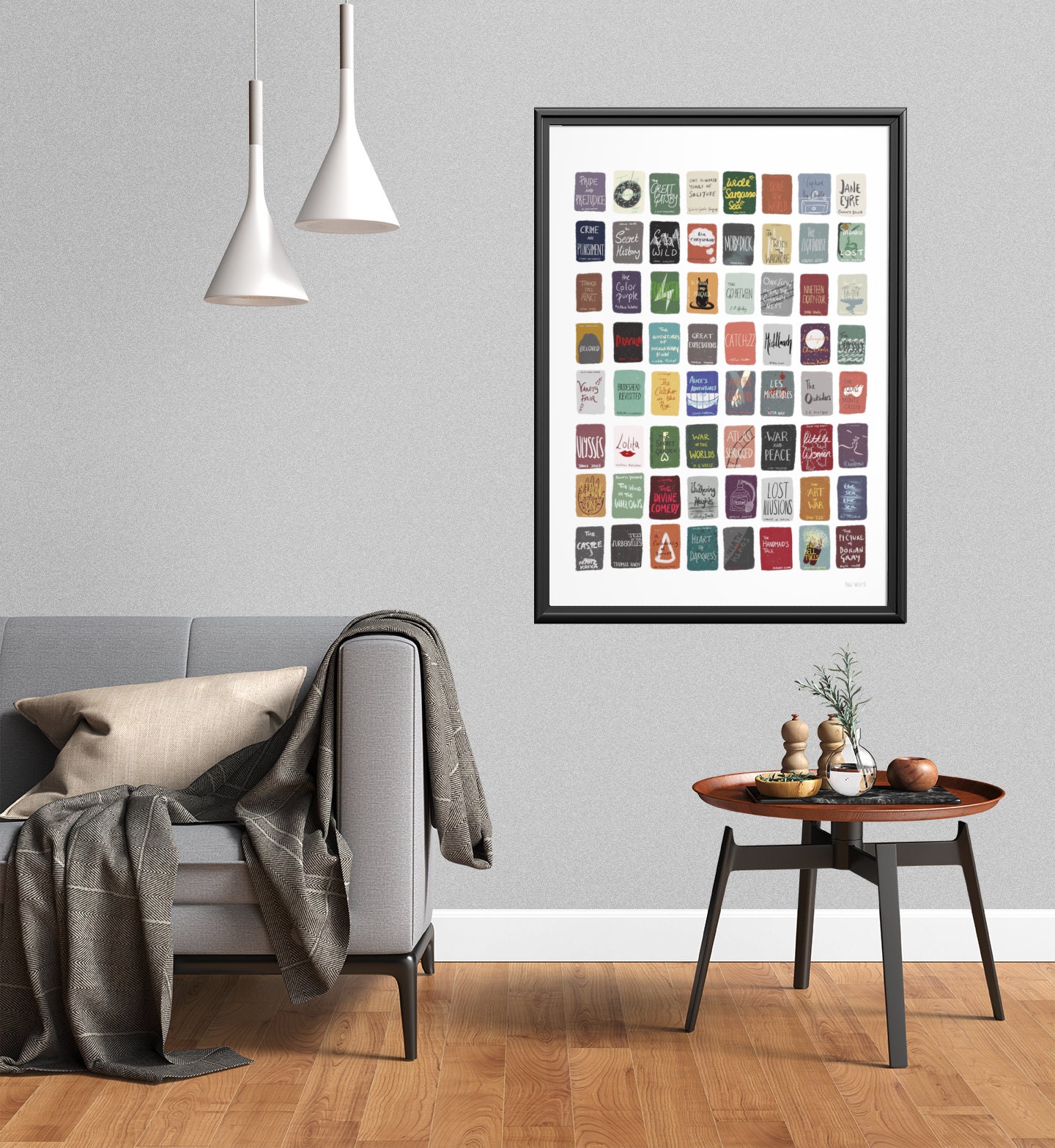 Classic Books Library Poster Book Covers Art Penguin | Etsy