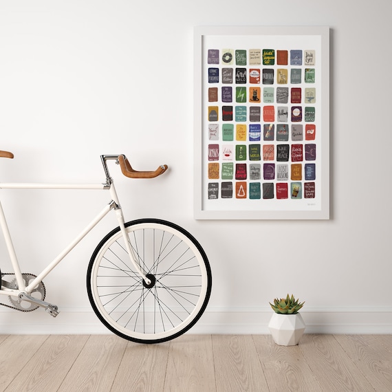 Classic Books Library Poster Book Covers Art Penguin | Etsy