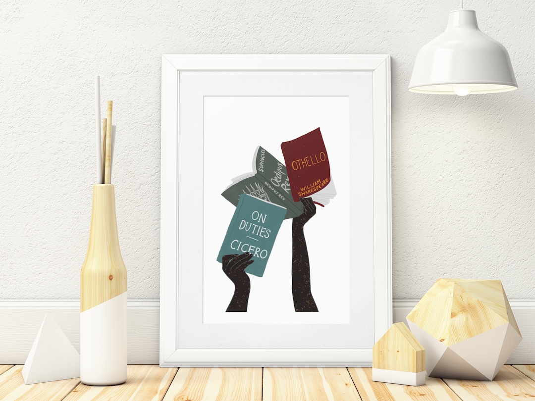 Classic Book Poster, Book Print, Library Art, Literary Gift ...