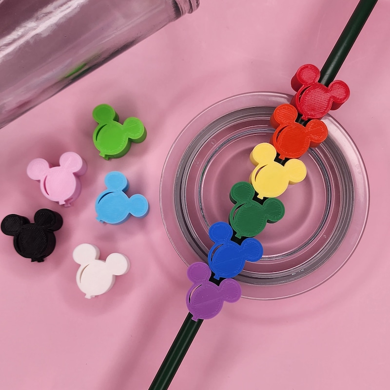 Mickey Mouse Straw Topper - Etsy