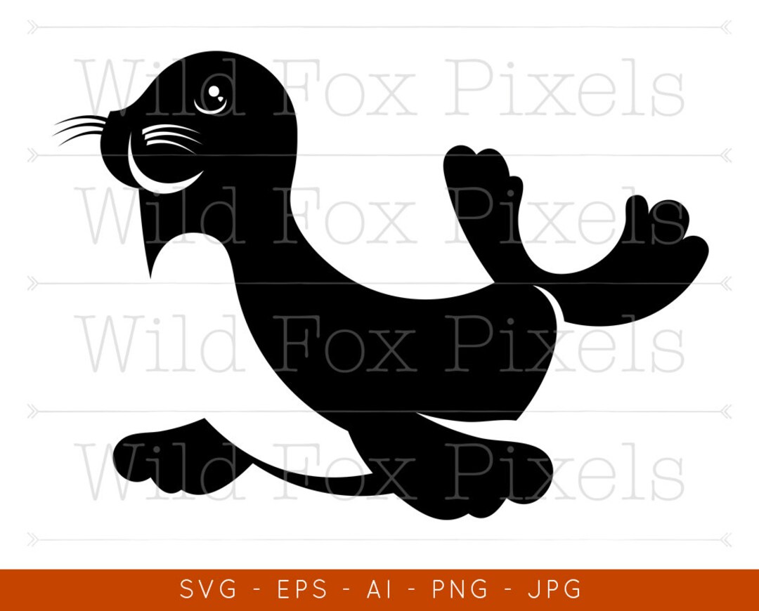Süßes Robben svg Tier svg Dateien für Cricut Robben cut - Etsy.de