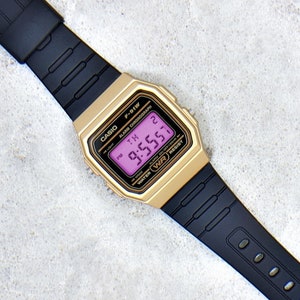 Casio F-91W Metallic Colour Edition Watch With Pink Screen Mod - Etsy
