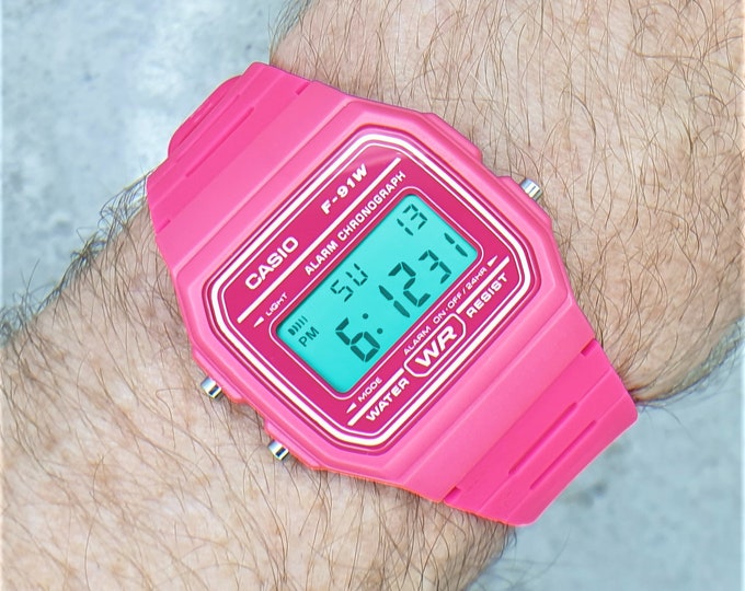 Vintage Style CASIO Digital Watch / 1980s CASIO Gold Digital Watch ...