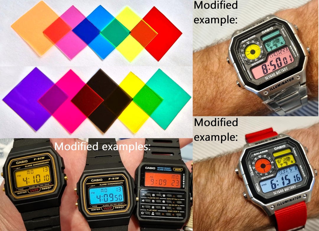 Watch Colour Screen Modification Kit: 10 Optical Filters - Etsy