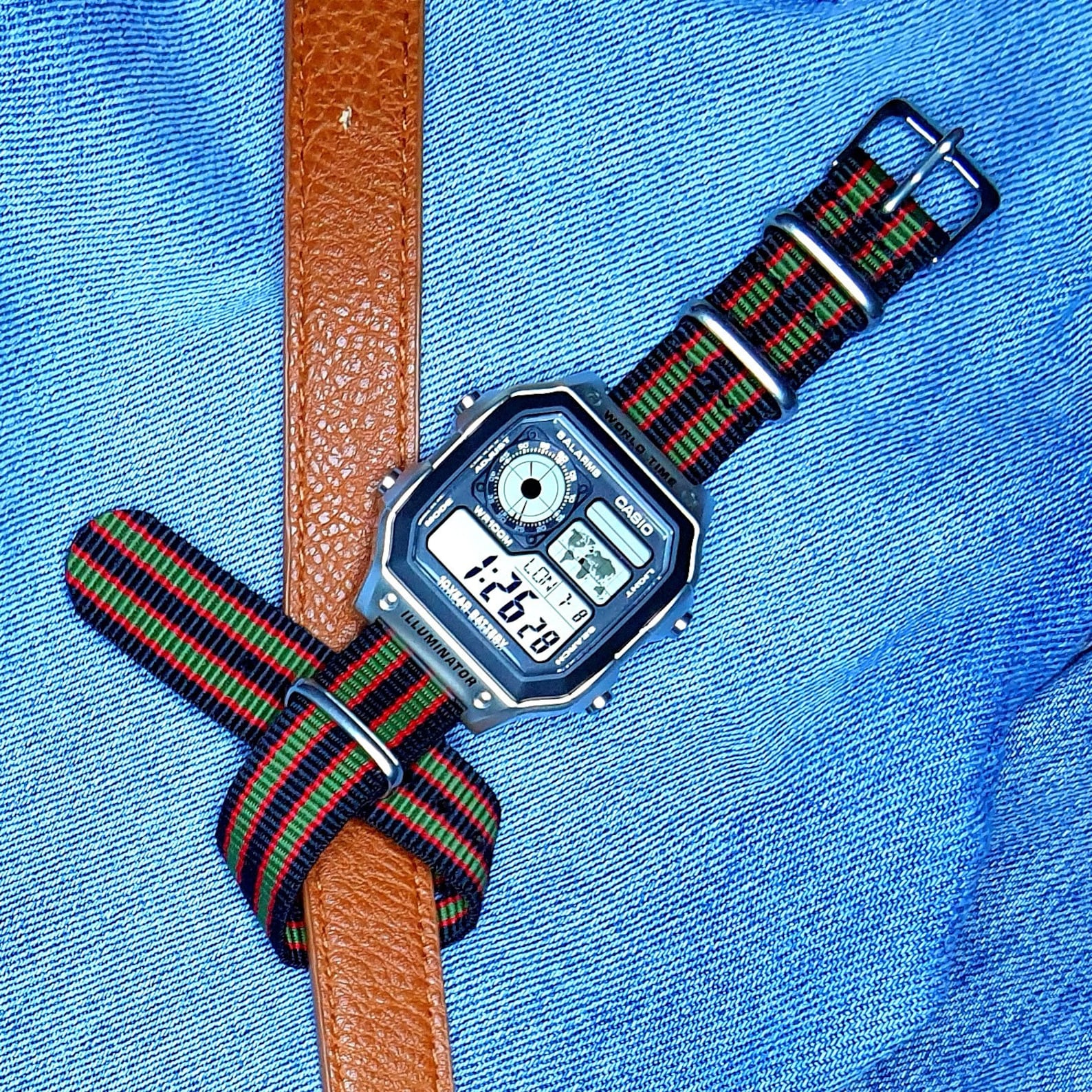 Casio World Time Silver Illuminator Watch With James Bond - Etsy