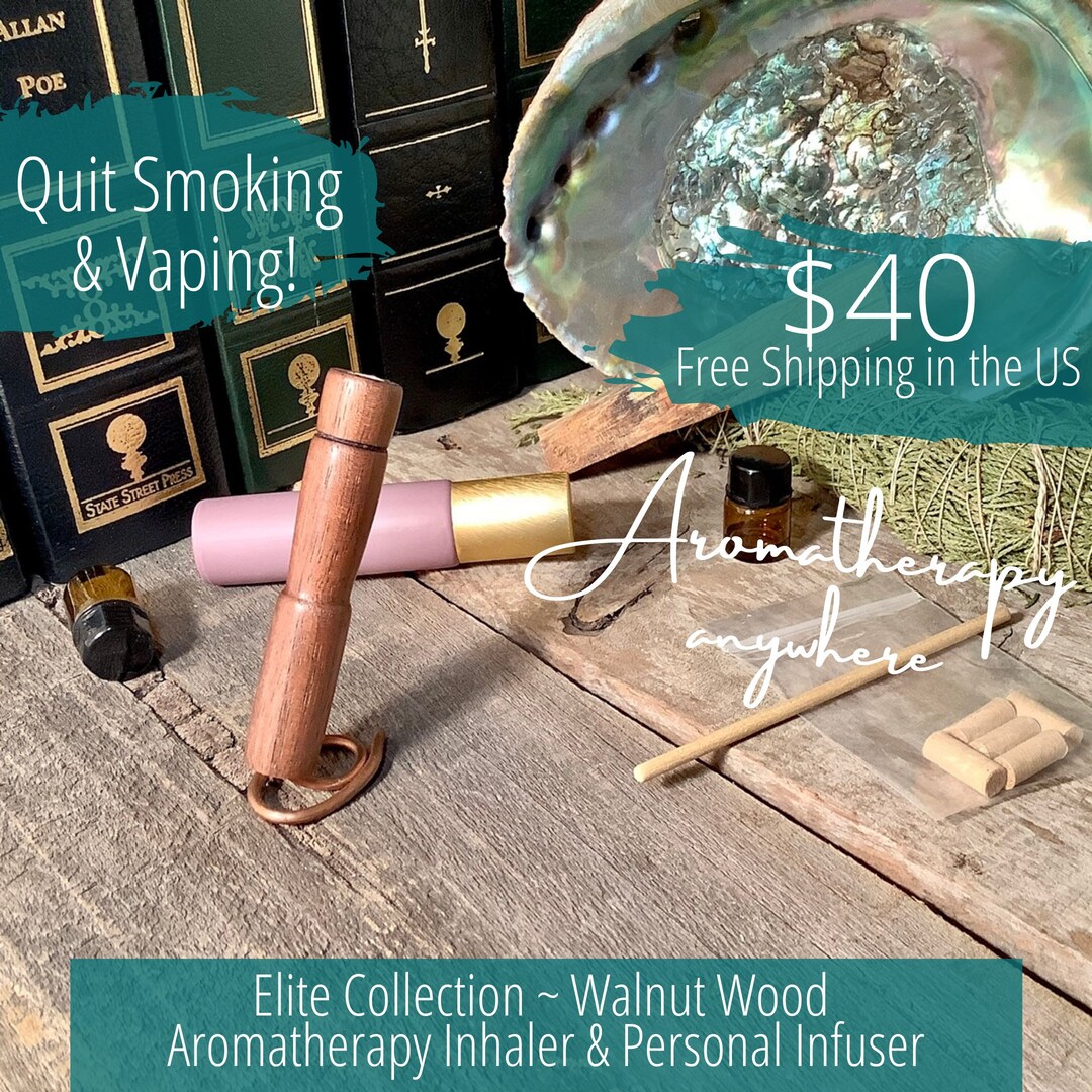 Elite Walnut Emitto Portable Diffuser Essential Oil Diffuser ...