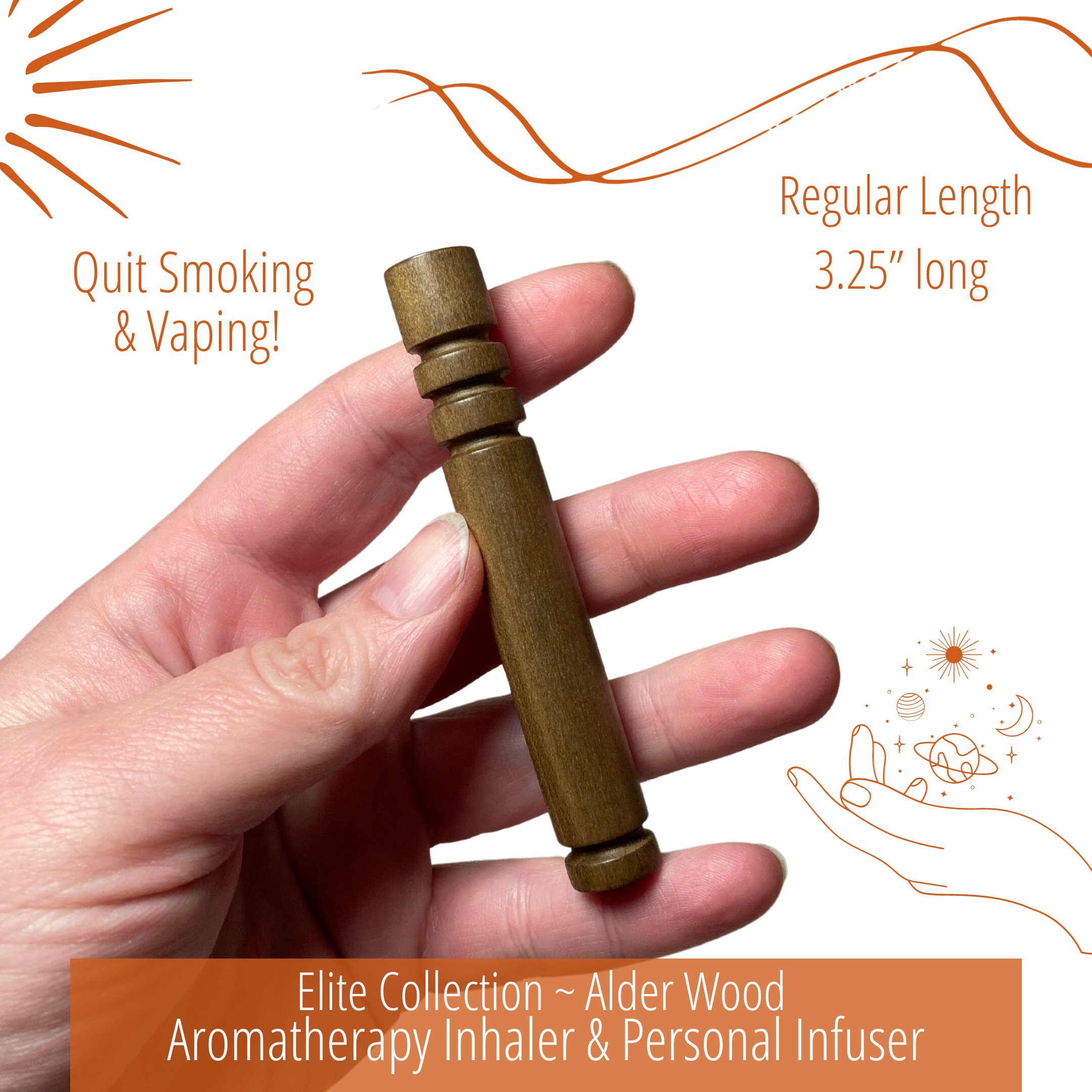 Elite Alder Wood Quit Styx Inhaler Portable Diffuser Essential Oils ...