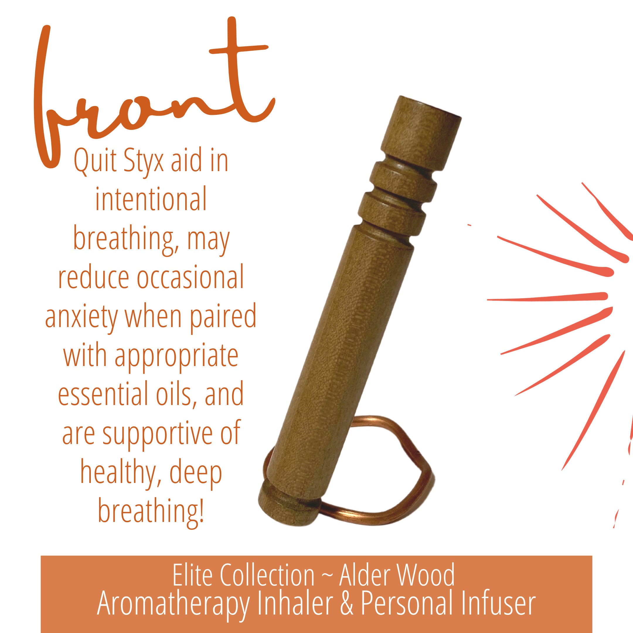 Elite Alder Wood Quit Styx Inhaler Portable Diffuser Essential Oils ...