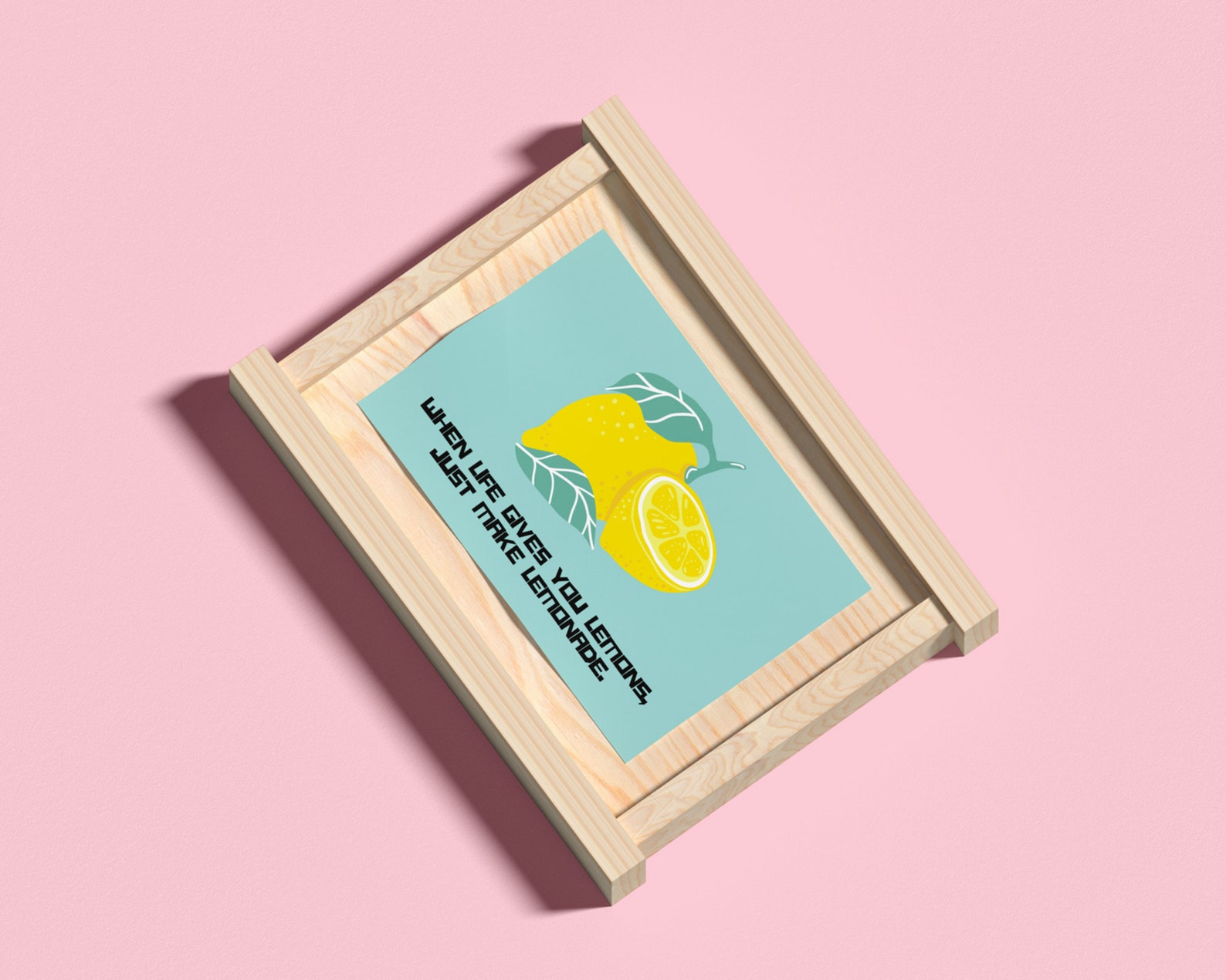 Lemon Quote Post Card | When Life Gives You Lemons Make Lemonade ...