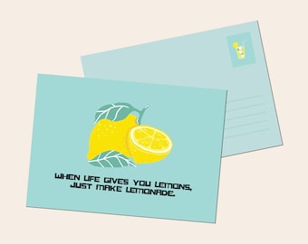 When Life Gives You Lemons Printable Card for Download - Etsy