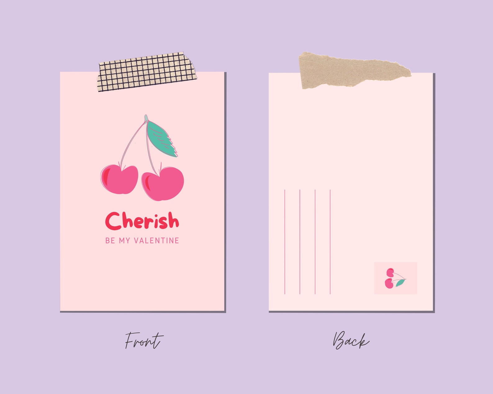 Cherry Post Card | Cherish ~ Be My Valentine ~ | Printable Art | Cherry ...
