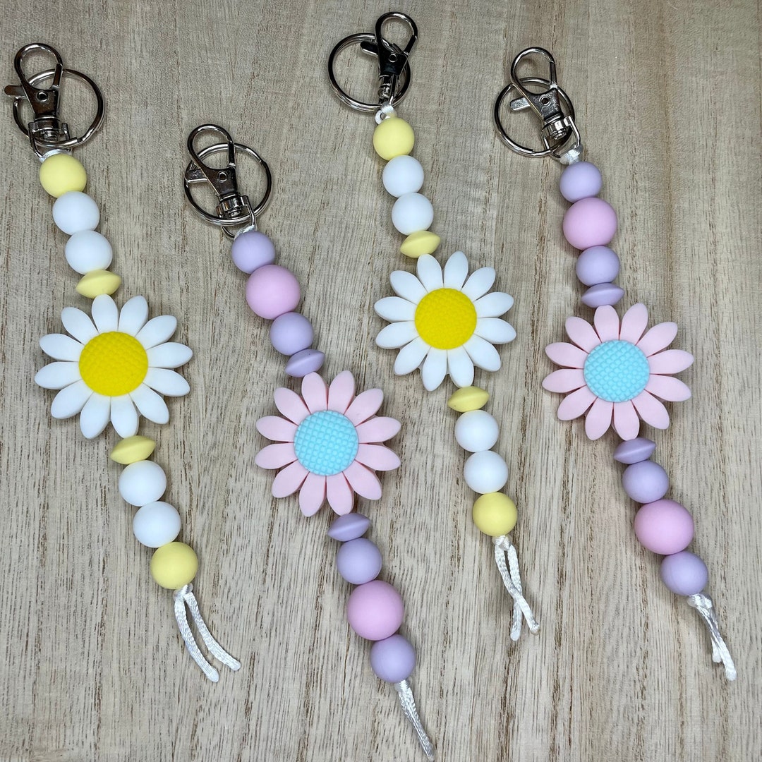 Sunflower Silicone Plant Lovers Keychain Clip Bag Charm for Purses, Ids ...