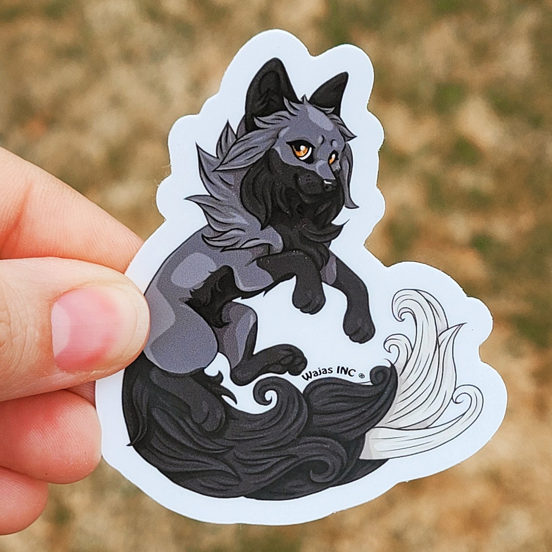 Wajas INC | Silver Fox Sticker - Etsy Canada