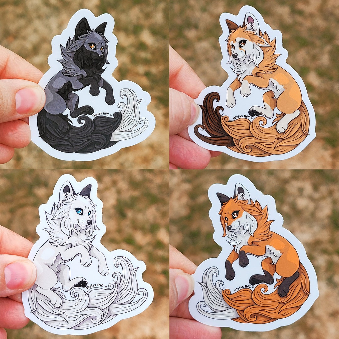 Wajas INC | Fox Sticker Combo - Etsy