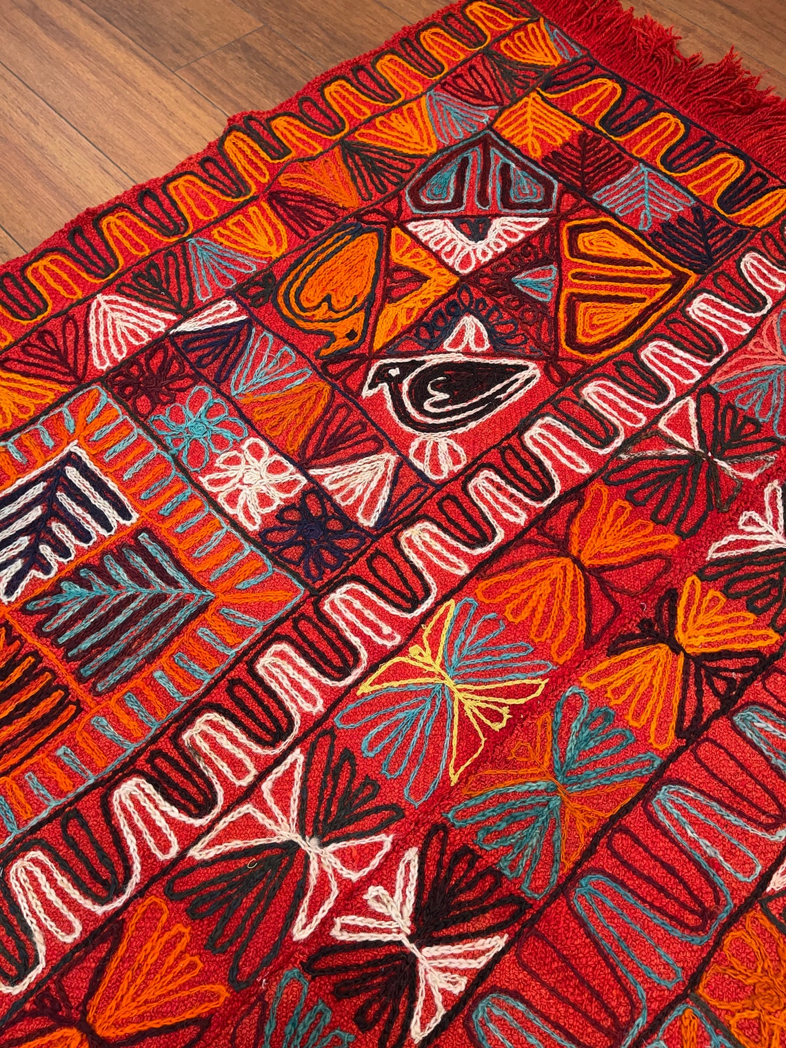 Iraqi Marash Embroidered Arabic Kilim Vintage Samawa Iraq-syria Kurdish ...