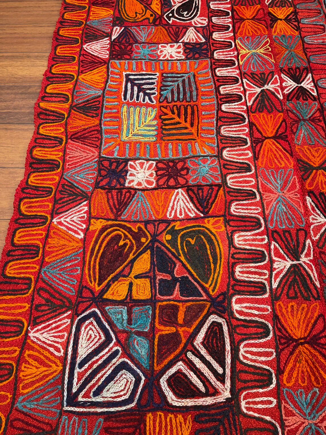 Iraqi Marash Embroidered Arabic Kilim - Vintage Samawa Iraq-syria ...