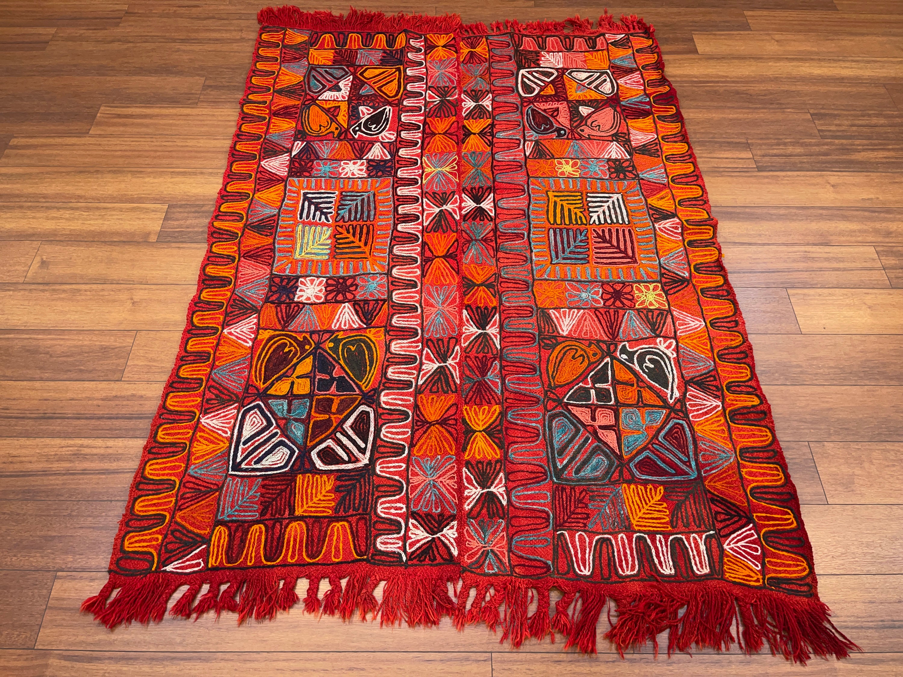 Iraqi Marash Embroidered Arabic Kilim - Vintage Samawa Iraq-syria ...