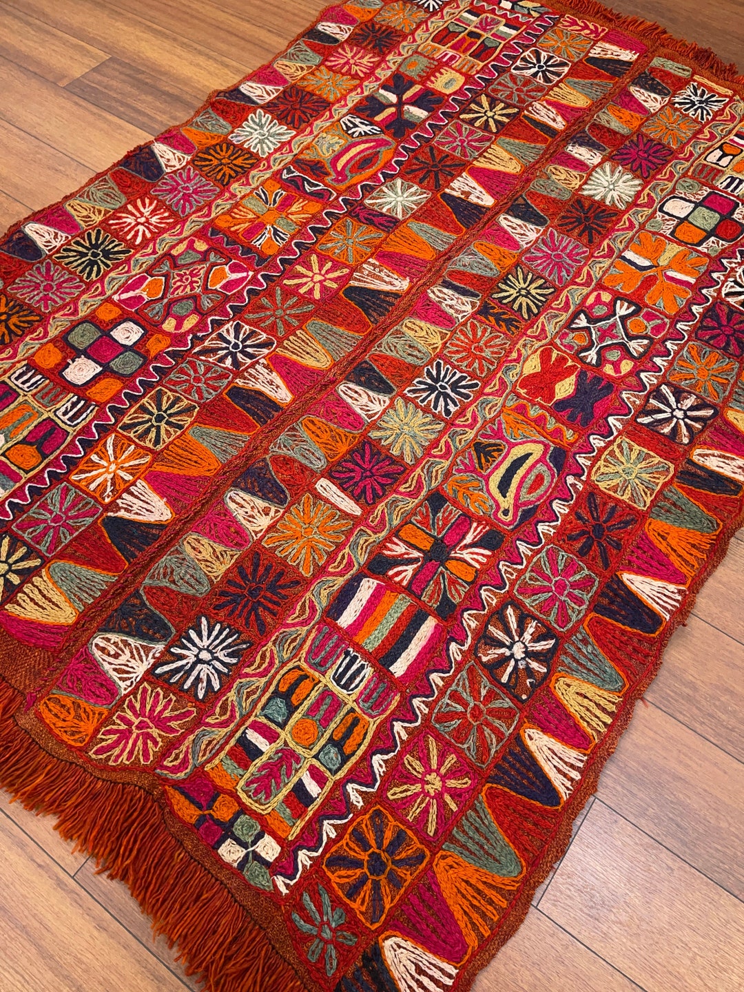 Iraqi Marash Embroidered Arabic Kilim Vintage Samawa - Etsy