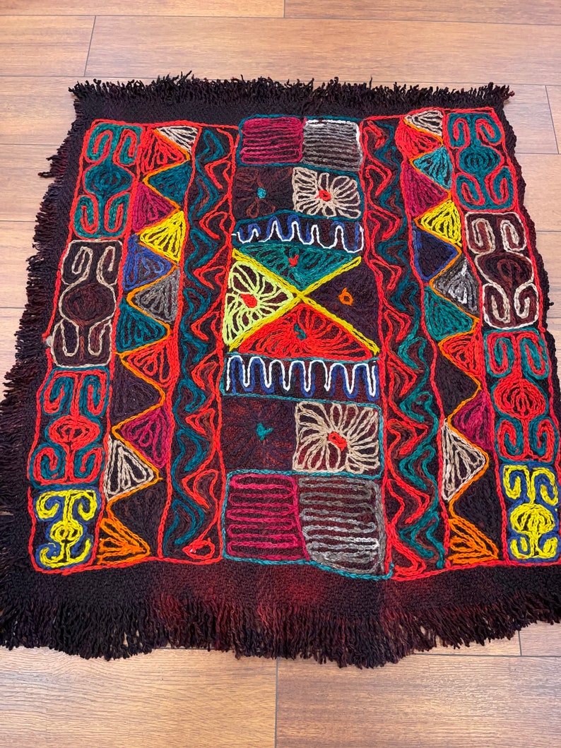 Small Marash Embroidered Arabic Kilim Vintage Samawa Iraq-syria Small ...