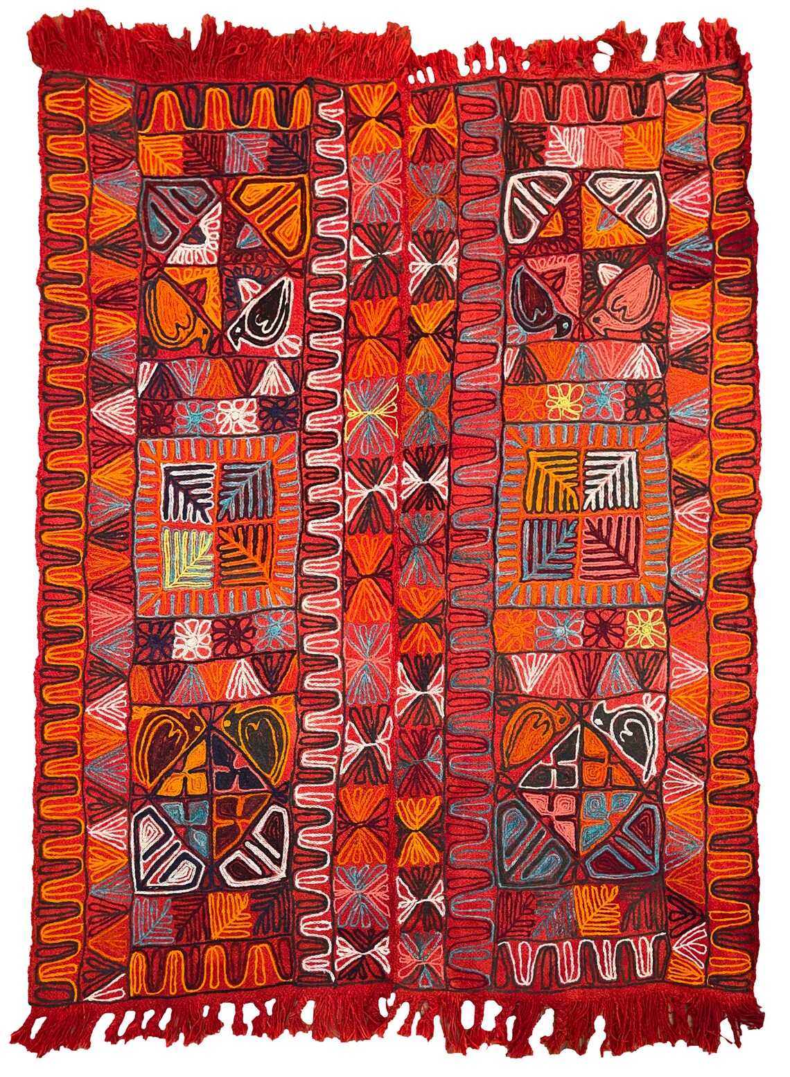 Iraqi Marash Embroidered Arabic Kilim Vintage Samawa Iraq-syria Kurdish ...