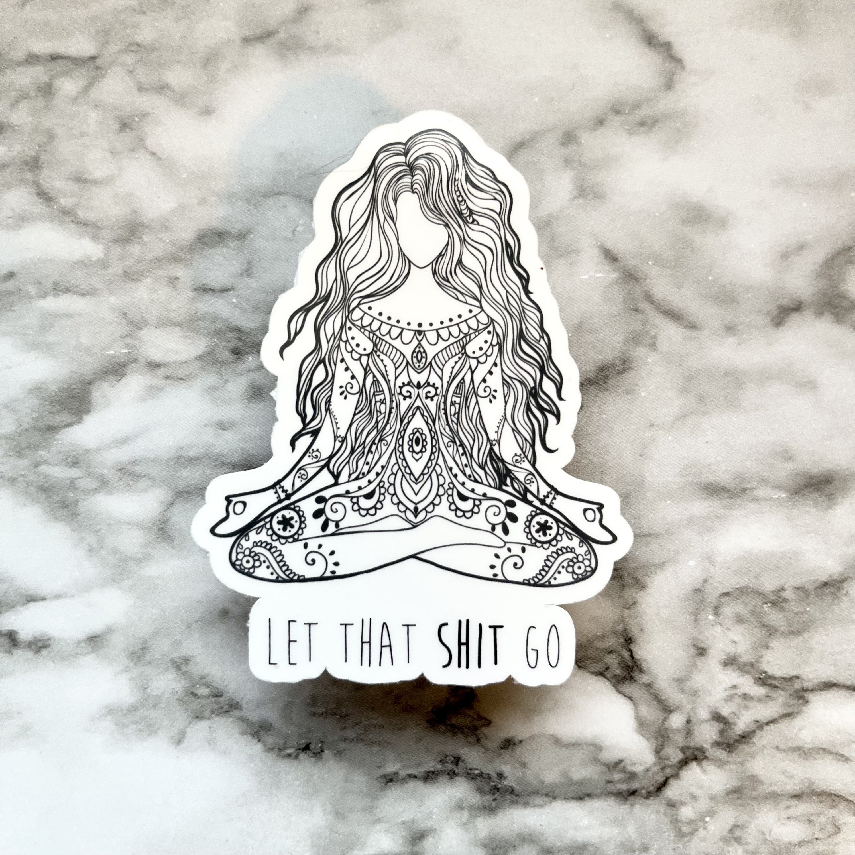 Let It Go Sticker Manifest Sticker - Etsy