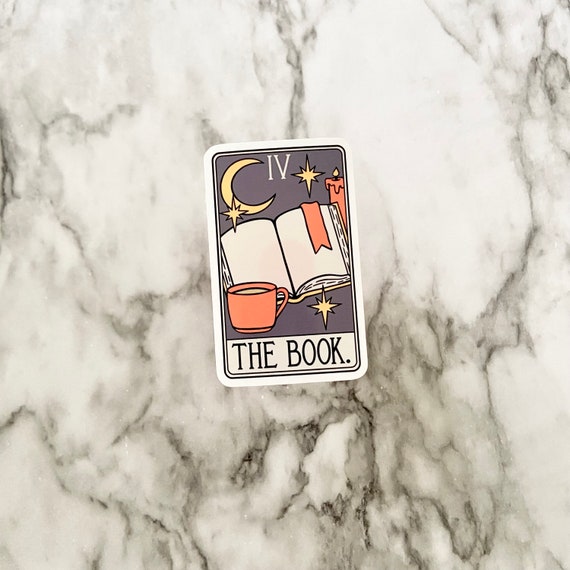 Book Stickers Goth Stickers Tarot Stickers the Book - Etsy