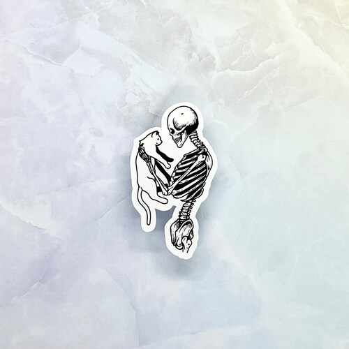 Van Gogh Skeleton Sticker Skull Water Bottle Sticker - Etsy