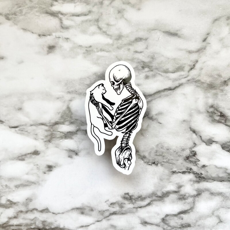 Skeleton Sticker - Etsy