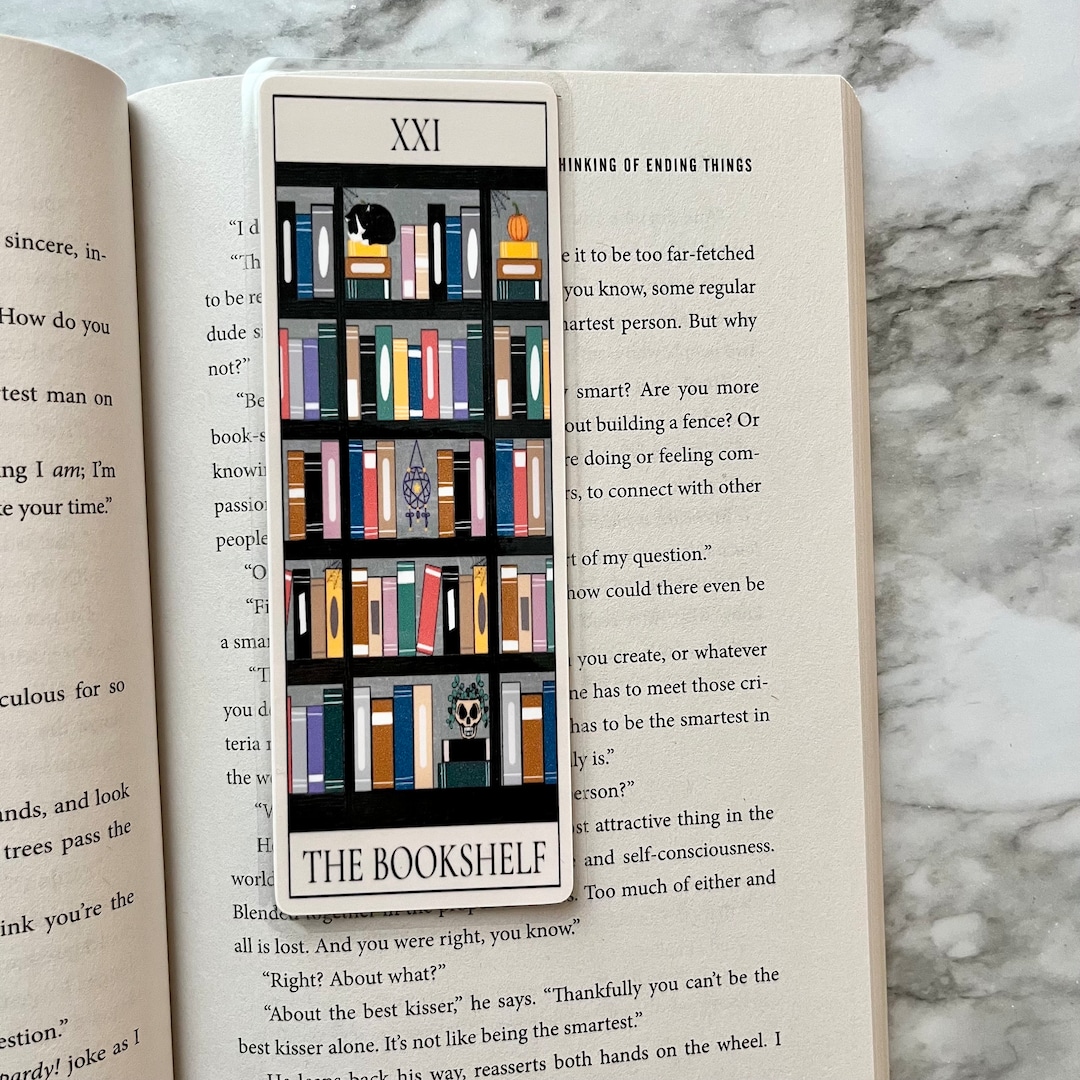 The Bookshelf Bookmark Tarot Card Bookmark Bookshelf TBR Bookmarks ...