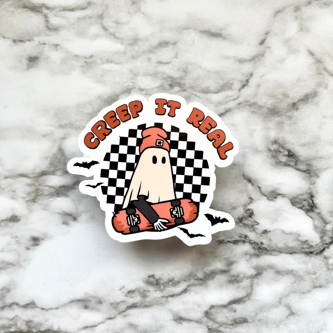 Creep It Real Sticker Spooky Stickers Ghost Sticker Halloween Stickers ...