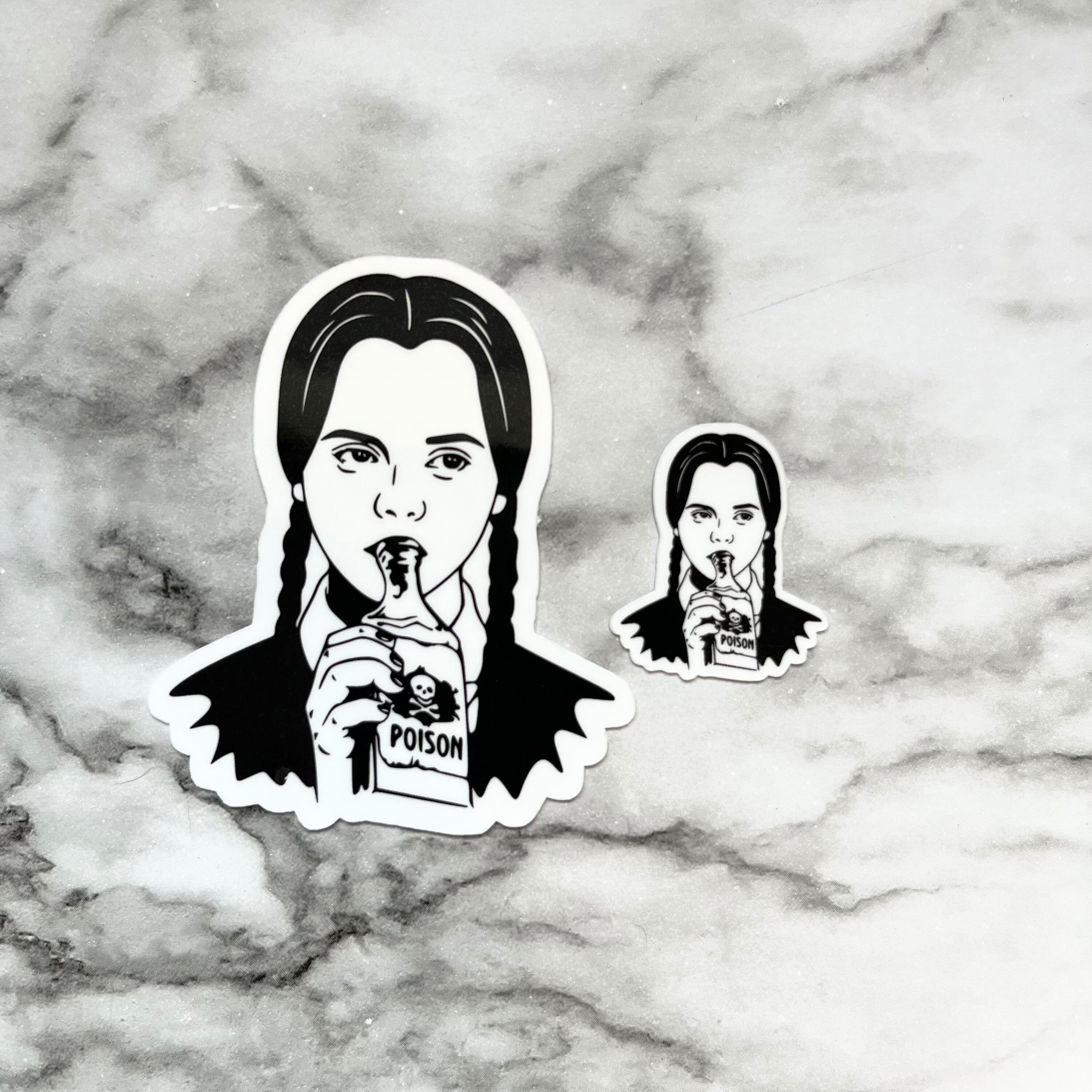 Wednesday Sticker Goth Sticker Goth Girl Stickers sold by Eric Powell ...