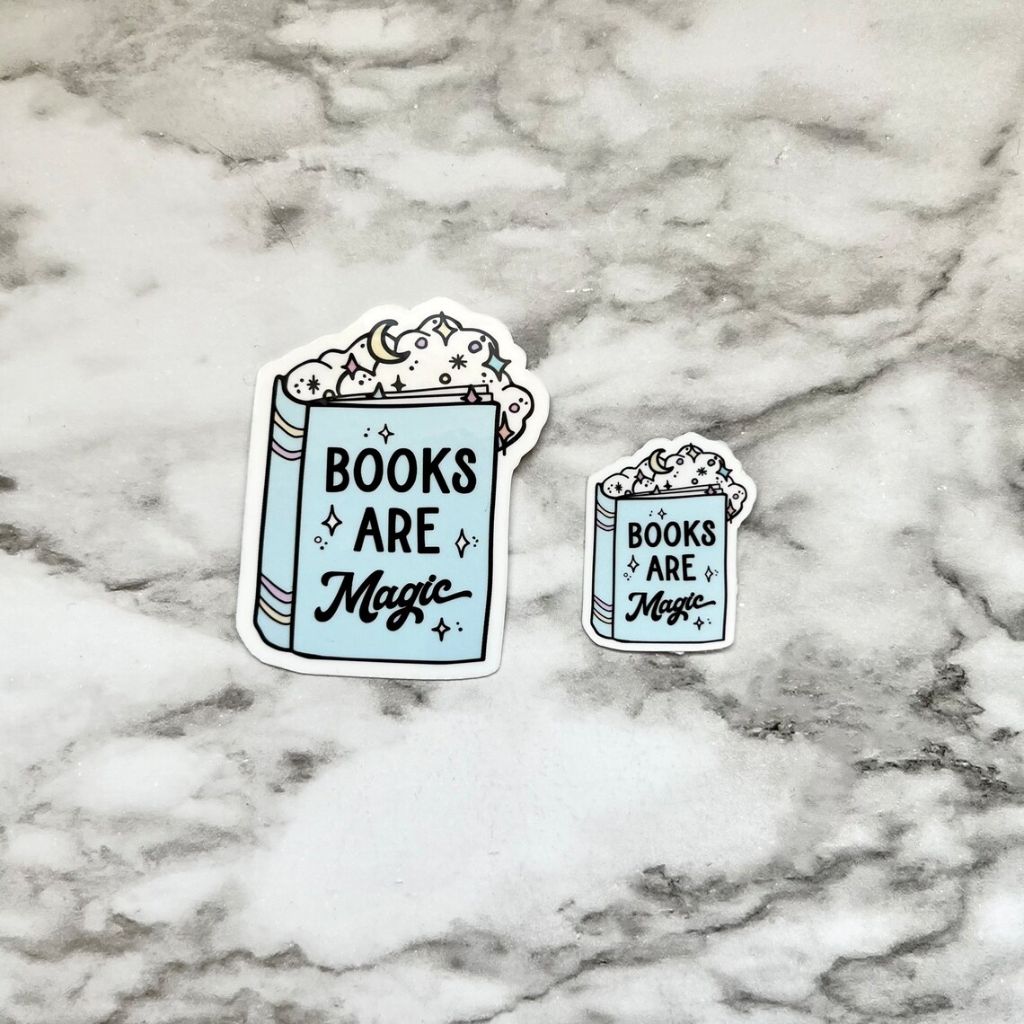 Book Stickers Books Are Magic Sticker Reading Sticker - Etsy