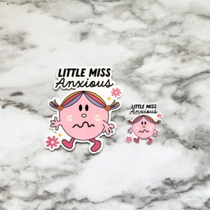 Anxious Stickers Little Miss Anxious Sticker Anxiety Stickers Funny ...
