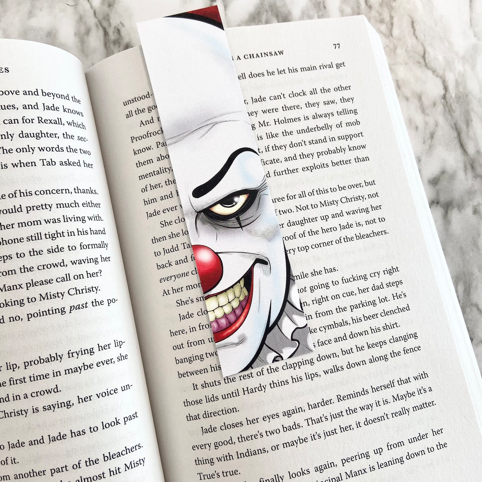 Horror Bookmark Killer Bookmark Goth Bookmarks - Etsy