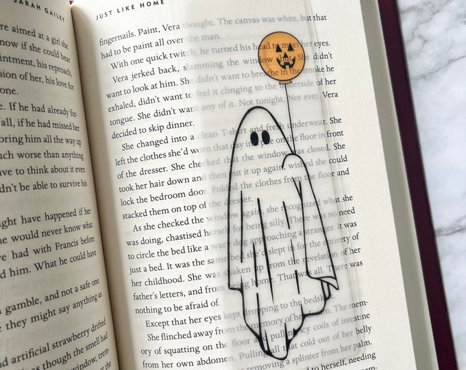 Ghost Bookmark • Halloween Bookmark • Goth Bookmarks • Ghost With ...