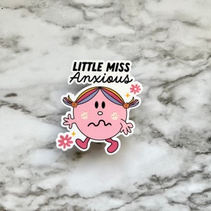 Anxious Stickers Little Miss Anxious Sticker Anxiety Stickers Funny ...