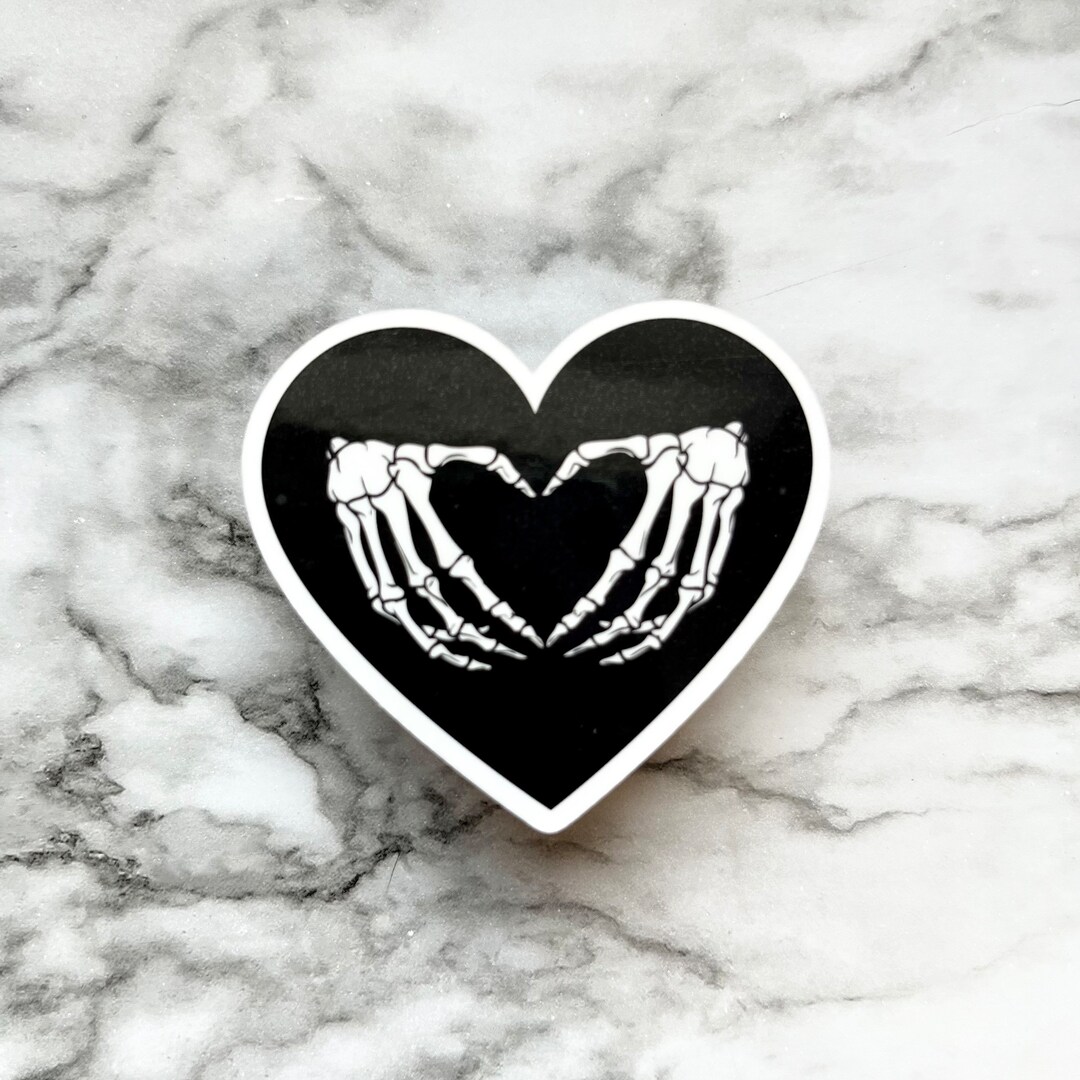 Valentines Sticker Goth Valentines Day Heart Sticker Goth Stickers ...